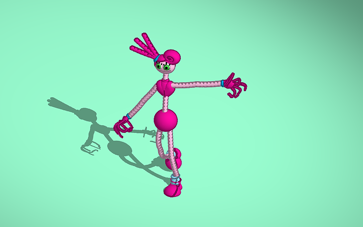 3D design Mommy long legs - Tinkercad