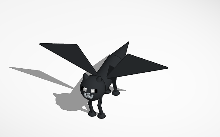 3D design Cat Dragon - Tinkercad