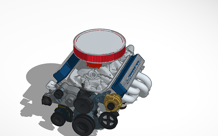 3D design 7.4L Chevy 454 Cubic Inch Big Block V8 - Tinkercad