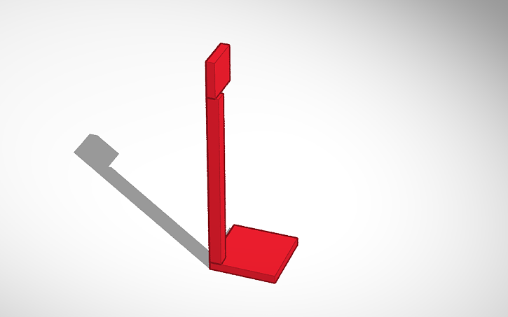 3D design arm for beacon - Tinkercad