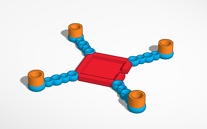 3D design Frame drone - Tinkercad