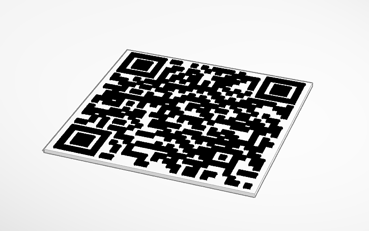 3D design qr code. - Tinkercad