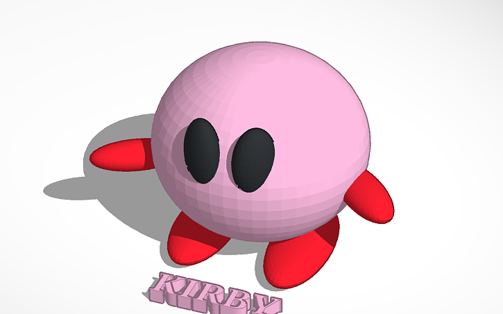 3D design kirby - Tinkercad