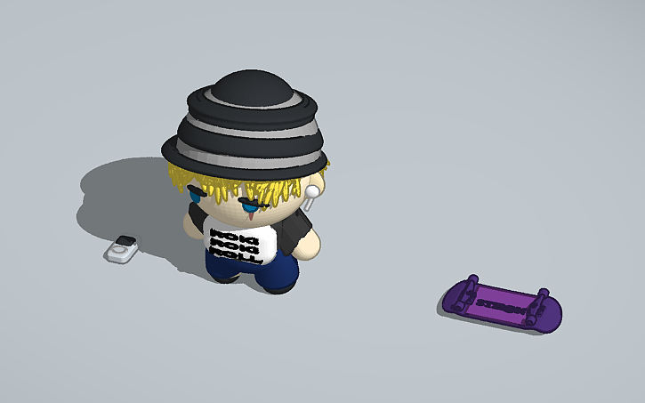 3D design Ethan - chibi figure - Tinkercad