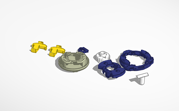 3D design beyblade x reboot driver test v1 - Tinkercad