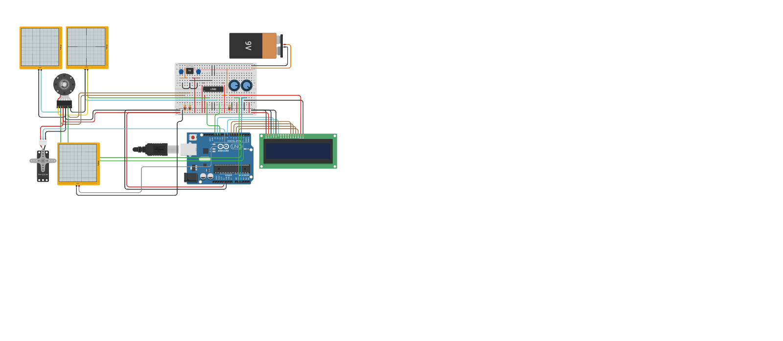 Circuit Design Motor Com Enconder Servo Motor Tinkercad