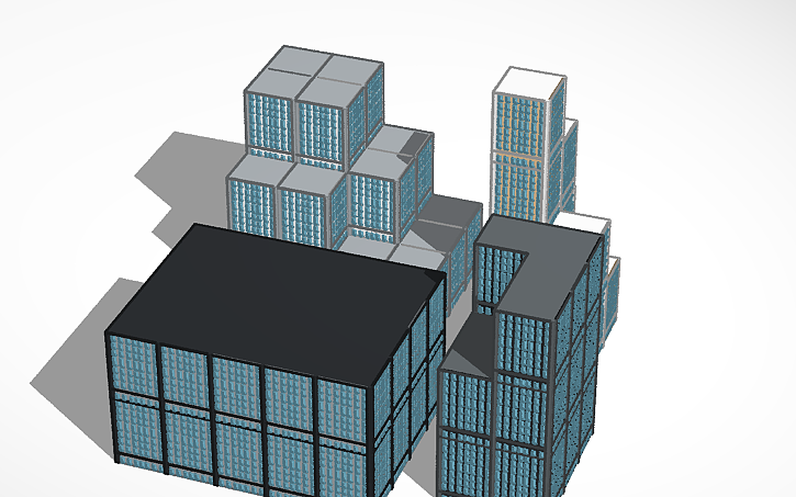 3D design Buildings - Tinkercad