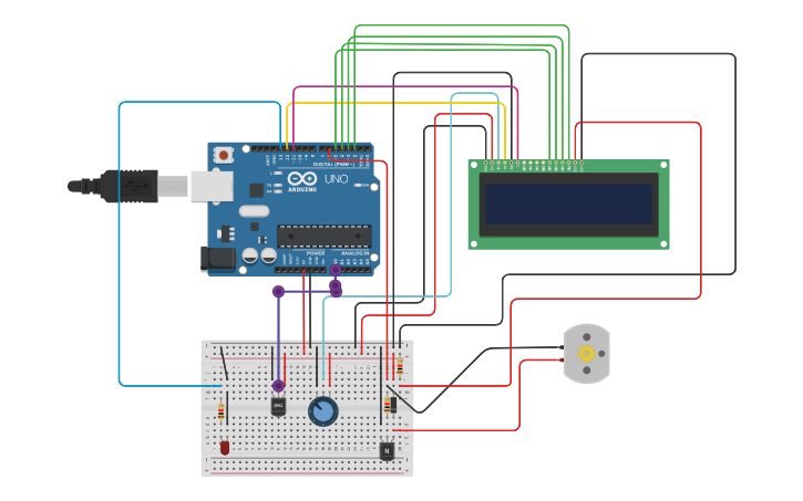 Circuit Design Project 2 Automatic Room Temperature Controller Tinkercad