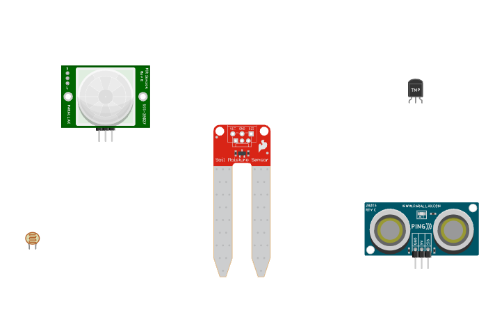 Circuit design Sensors Challenge - Tinkercad