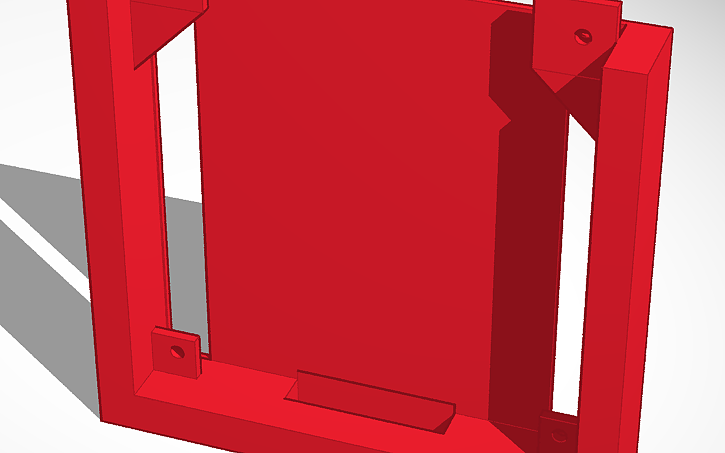 3D design LED Matrix P4 Left - Tinkercad