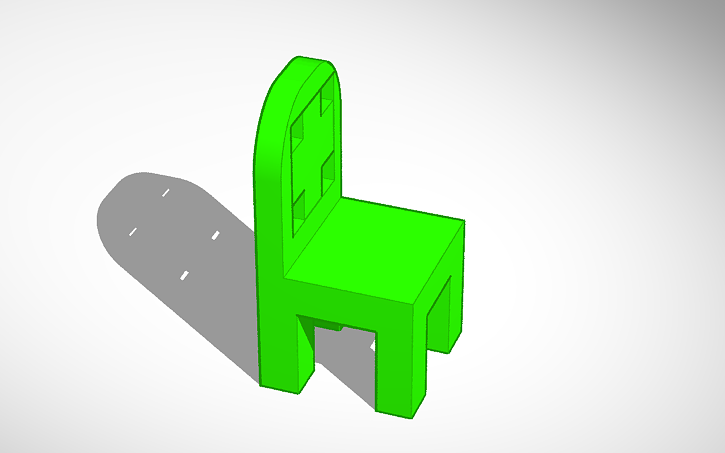 3D design Stoel - Tinkercad