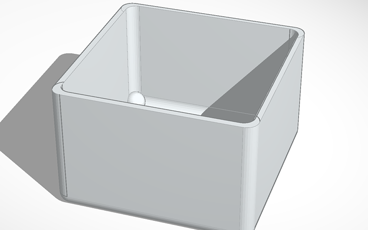 3D design Box (No Sharp Corners A) - Tinkercad
