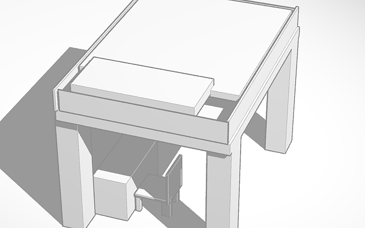 3D design bunk bed - Tinkercad
