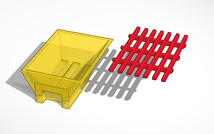 3D design N Scale Gold Trommel - Tinkercad