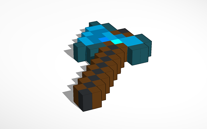 3D design Diamond axe - Tinkercad