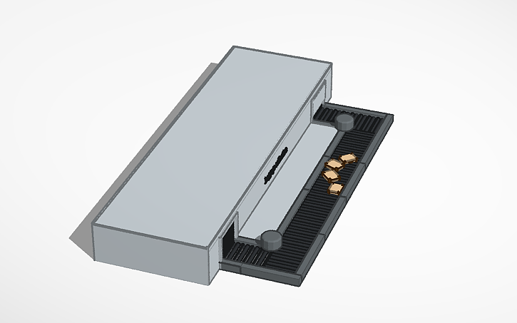 3D design fully functional conveyor belt - Tinkercad
