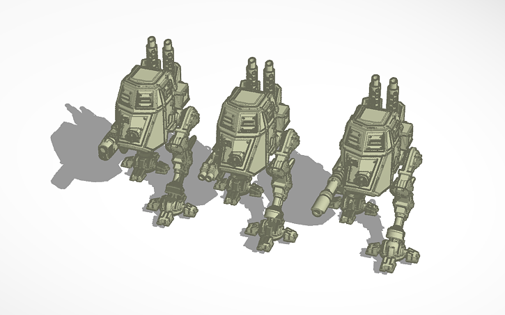 3D design Warhammer 40k Guardsman Walkers - Tinkercad