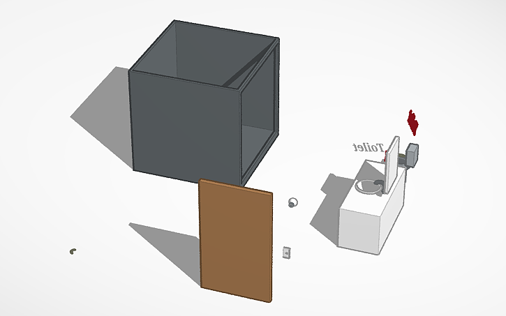 3D design Copy of Smart Bathroom Layout - Tinkercad