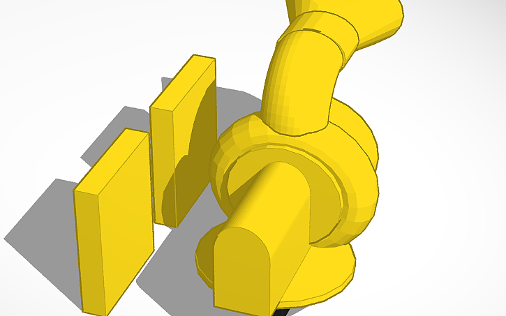 3D design aca allertor with control box - Tinkercad