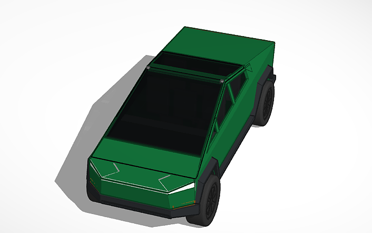 3D design Tesla Cybertruck Evergreen - Tinkercad