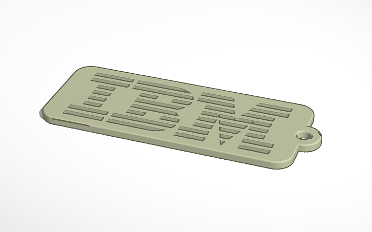 3D design IBM - Tinkercad