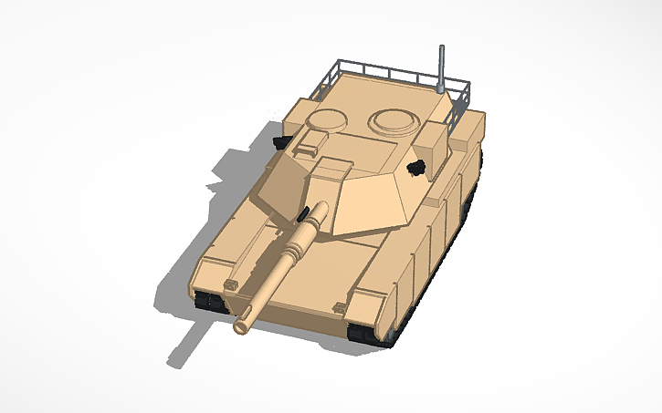 3D design M1A2 Abrams - Tinkercad