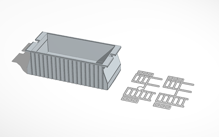 3D design trackmaster thrall hopper - Tinkercad