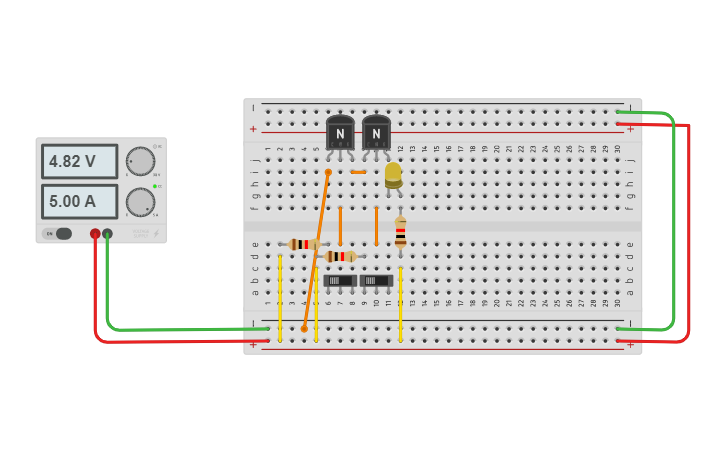 Circuit design AND Gate Using Diode - Tinkercad