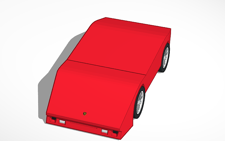 3D design Cartoon Lamborghini Countach - Tinkercad