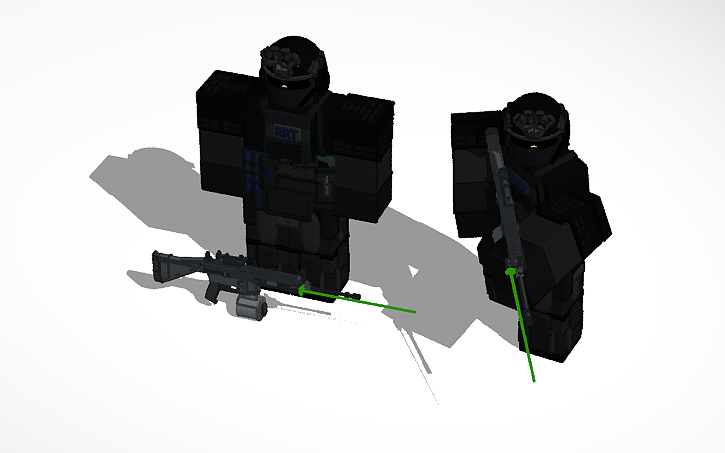 3D design scp roleplay Rapid Response Team (R.R.T.) - Tinkercad