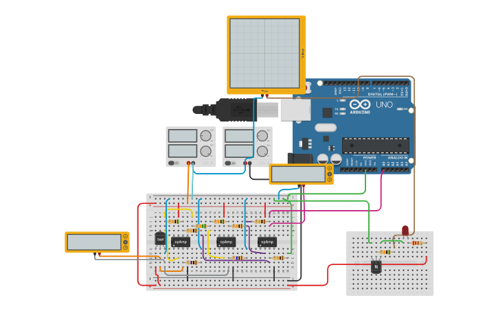 Circuit design Signal Conditioning - Tinkercad
