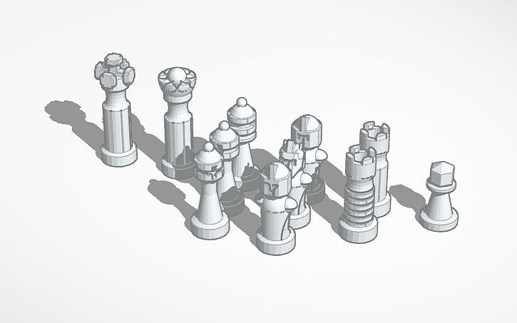 3D design Chess_Set - Tinkercad