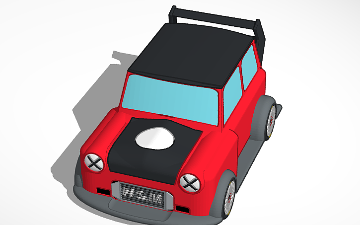 3D design HSM Mini Cooper - Tinkercad
