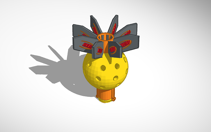3D design nerf nuke - Tinkercad