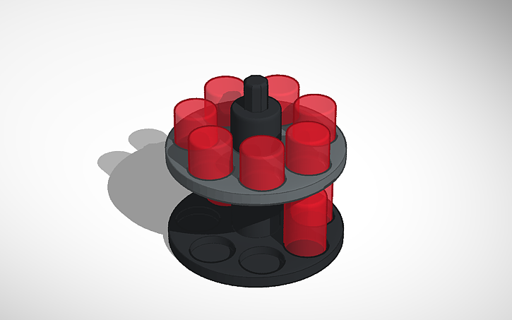 3D design Citadel Paint Rack Carousel - Tinkercad