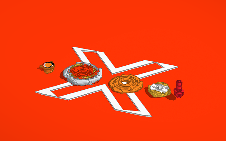 3D design Beyblade X LEON FANG - Tinkercad