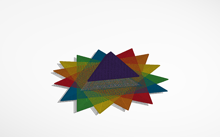 3D design cool triangle thingy - Tinkercad