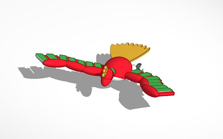 3D design Ho Oh pokemon - Tinkercad