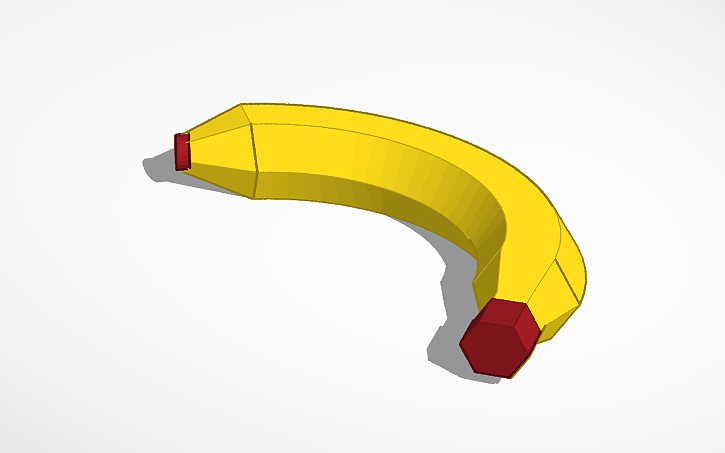 3D design Banana - Tinkercad