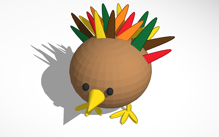 3D design turkey - Tinkercad