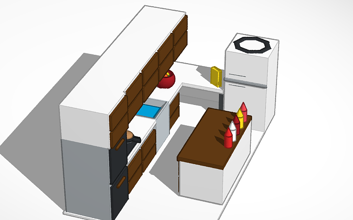 3D design kitchen - Tinkercad