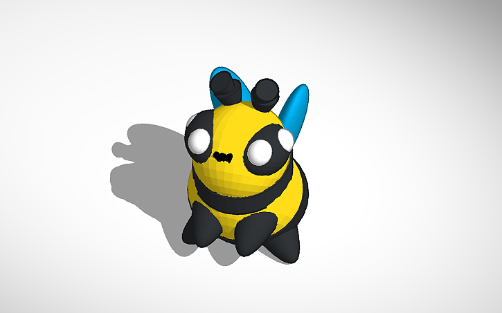 3D design Flora the Bumble Bee - Tinkercad