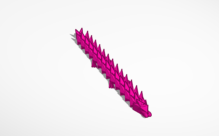 3D design Articulating dragon v2.1 - Tinkercad