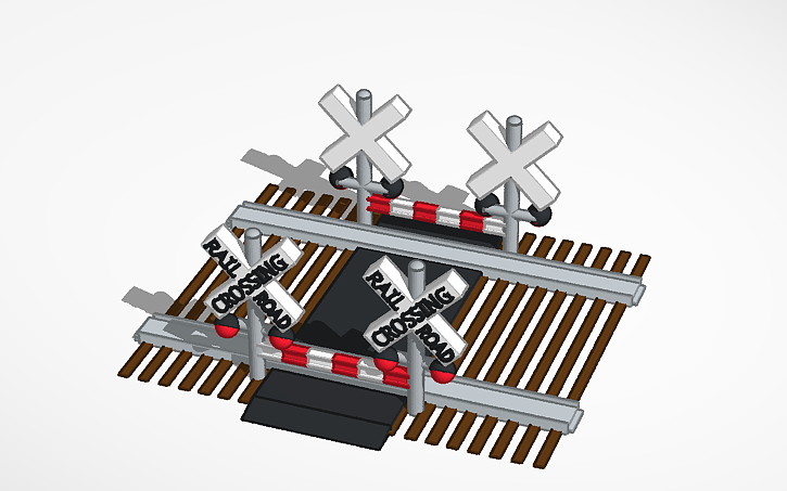 3D design railway track - Tinkercad