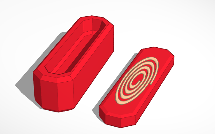 3D design paper clip holder #NK - Tinkercad
