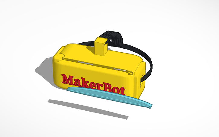 3D design Wearable VR Headset - Tinkercad