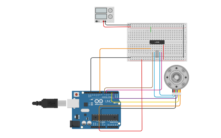 Circuit design RPM Control PID - Tinkercad