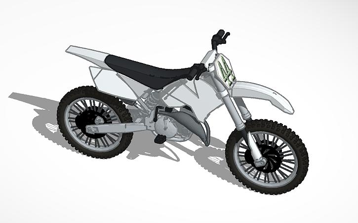 3D design 2 stroke dirt-bike - Tinkercad
