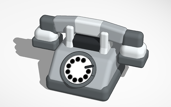 3D design Rotary Phone - Tinkercad