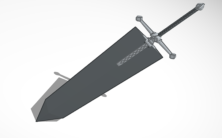 3D design My take on one of Asta's Swords - Tinkercad